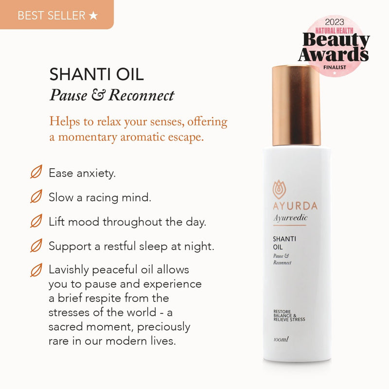Shanti Oil | 100% Natural Body Oil | Calming – Ayurda